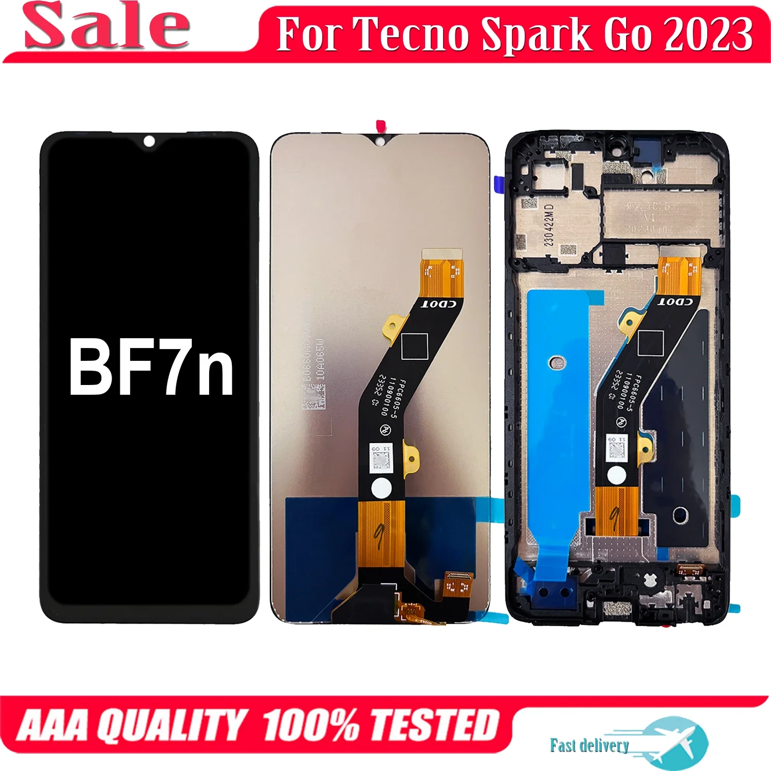 6-6-For-Tecno-Spark-Go-2023-BF7n-LCD-Display-Touch-Screen-Replacement ...