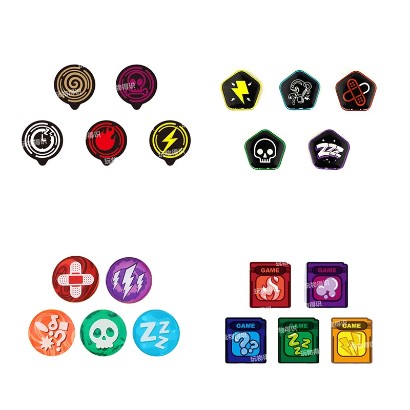 5Pcs-Set-Anime-Pokemon-Game-PTCG-Props-Special-Conditions-Sign-Poisoned ...