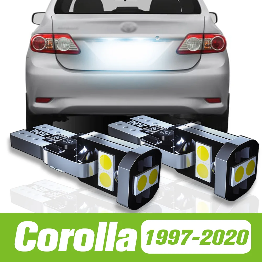 Luz-LED-para-matr-cula-de-Toyota-Corolla-accesorios-para-modelos-1997 ...