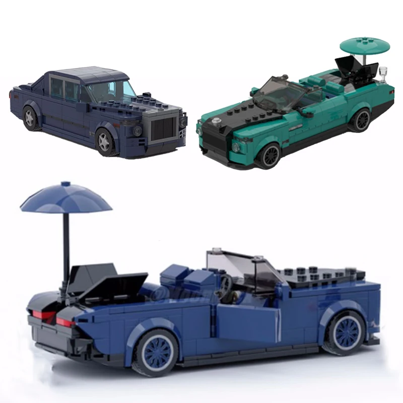 MOC Technical Car Rolls-Royced Series Speed Champion Vehicles Phantom ...