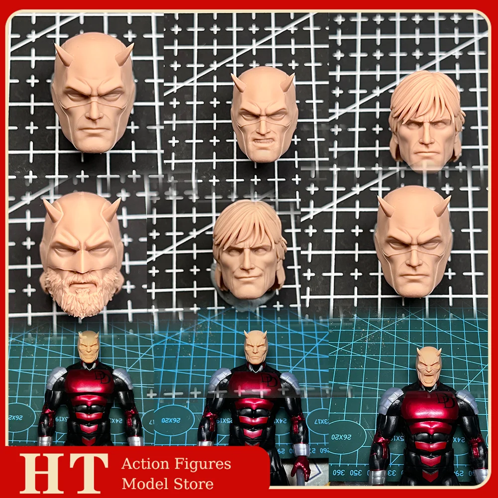 Mafex Daredevil Head Sculpt: The Ultimate 1/12 Scale Unpainted Detail ...