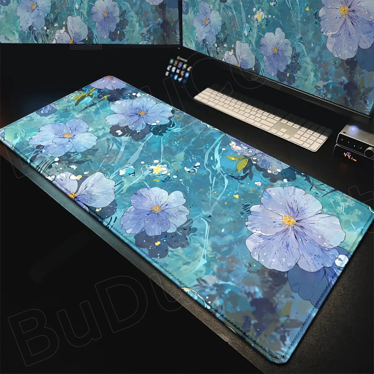 HD Printing Beautiful Flower Mouse Pad Pretty Blossoms Gamer Large ...