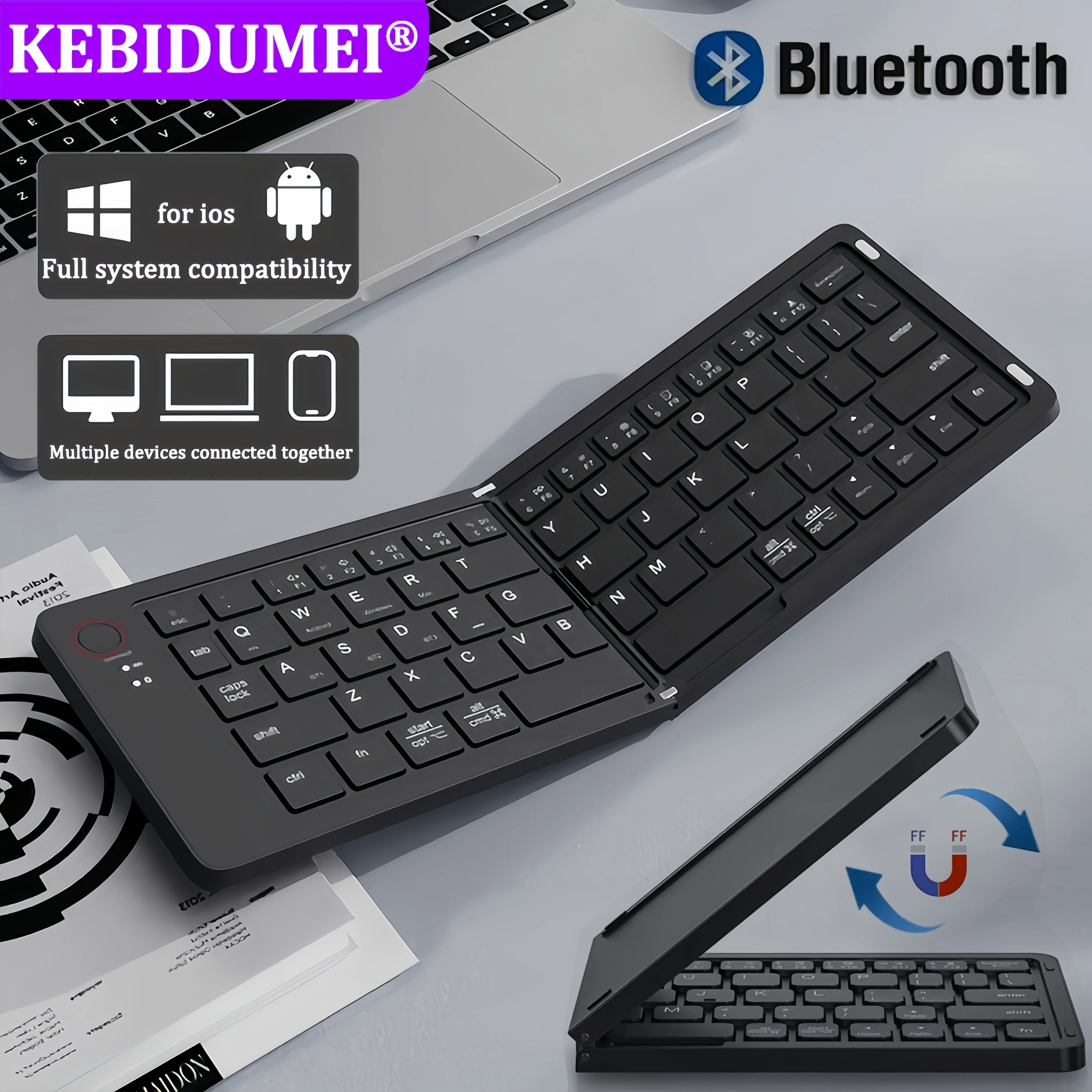 Bluetooth-Keyboard-Wireless-Keyboard-Folding-Keyboard-Portable-Foldable ...