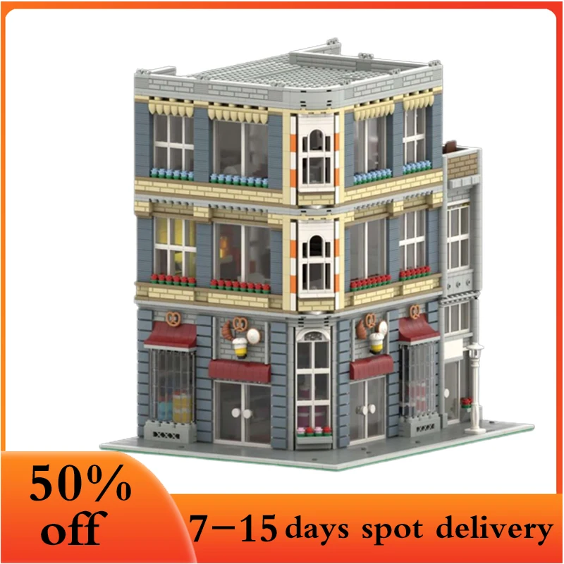 Fectionery Bakery with Café and Disco Customized MOC Building Blocks ...