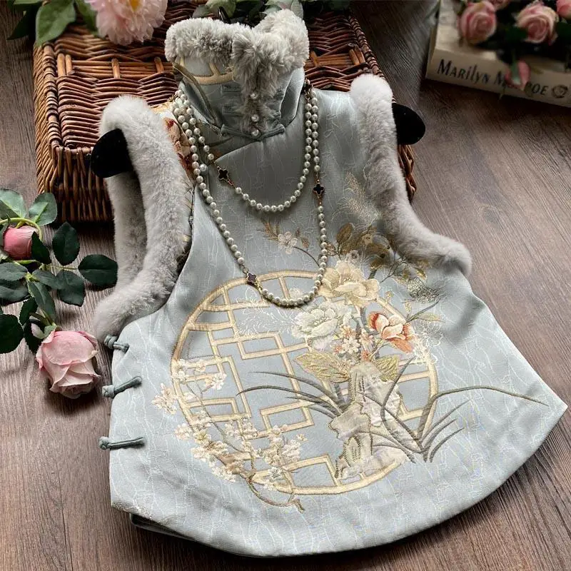 Qipao-Sleeveless-National-Style-Cheongsam-Vest-Young-Girl-Street-Retro ...