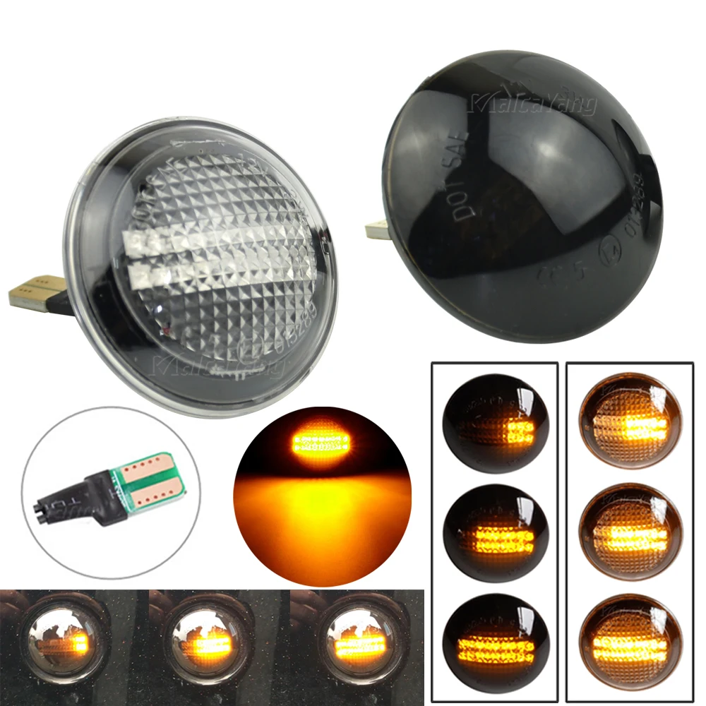 Sequential-Flashing-Lamp-Dynamic-LED-Turn-Signal-Side-Marker-Light-For ...