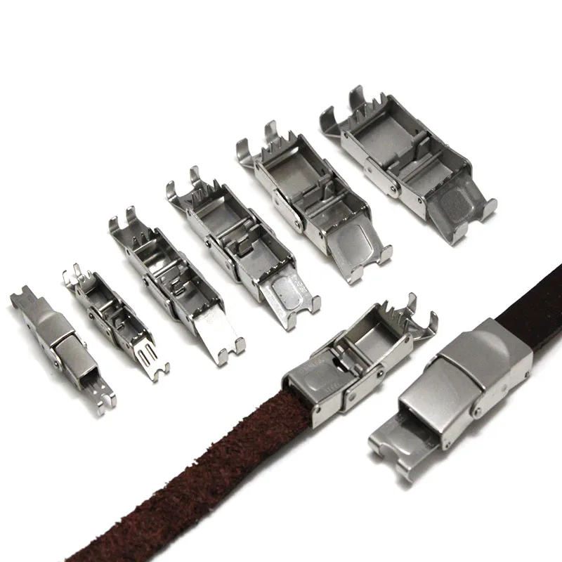 5Pcs-Stainless-Steel-Clasp-Crimp-Jaw-Hook-Watch-Band-Clasps-for-Leather ...