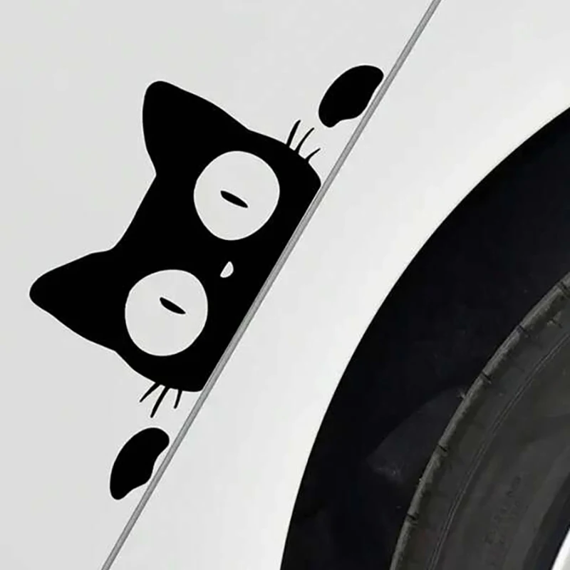 Cute-Cat-Car-Sticker-for-Fuel-Tank-Cap-Rearview-Mirror-Rear-Window ...