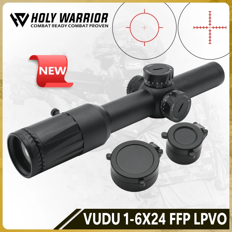 Holy-Warrior-Vudu-scope-FFP-LPVO-SR1-Reticle-1-6x24MM-Riflescope-30mm ...