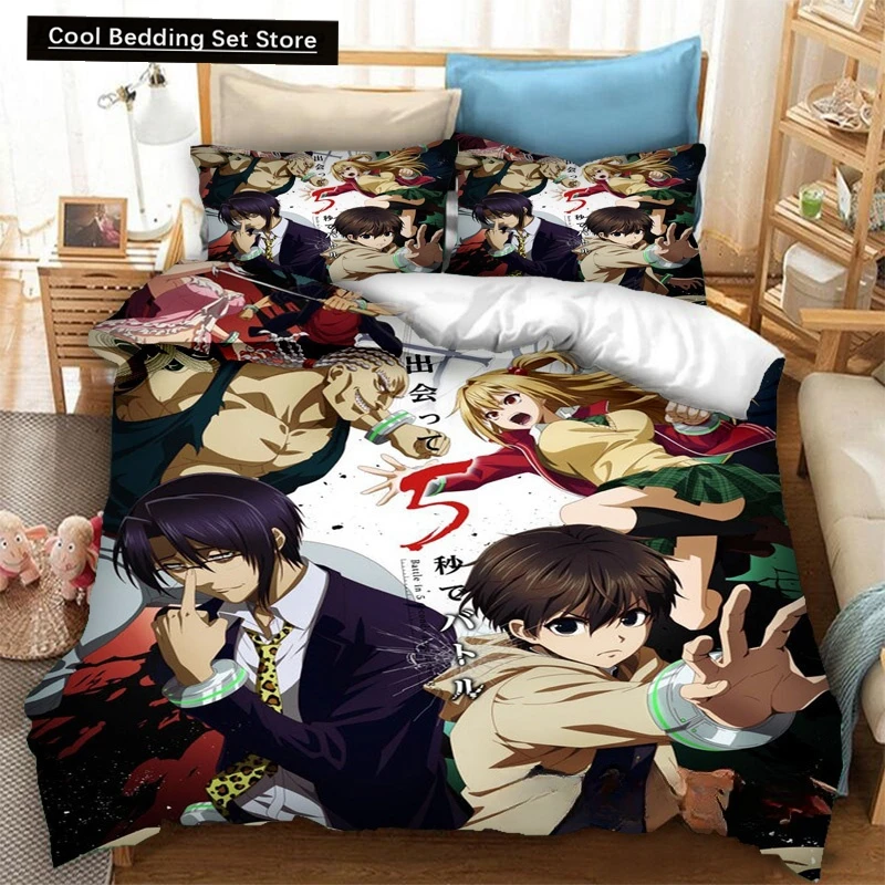 Fashion-3D-Print-Anime-Battle-Game-in-5-Seconds-Bedding-Set-Duvetcovers ...