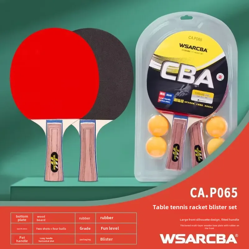 Ping-Pong-Racket-Dual-Handle-4-Balls-Set-For-Youth-Beginners-Horizontal ...