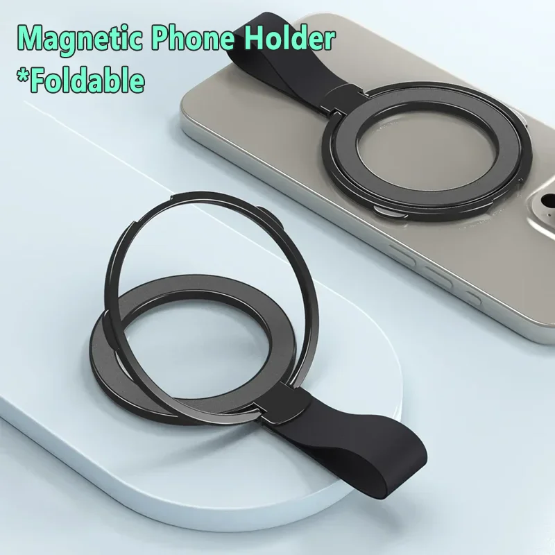 Magnetic-Foldable-Finger-Ring-Silica-Hanging-Rope-Holder-Rotatable ...
