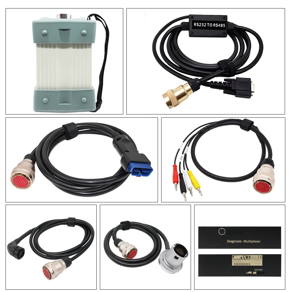 MB Star C3 SD Connect Multiplexer C4 Cars Trucks RS232 OBDII 16 PIN ...