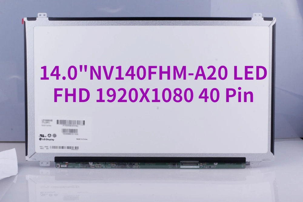 NV140FHM A20 LED Screen NV140FHM A20 Matrix voor Laptop 14.0"FHD 1920X1080 40 Pin LCD Display ...