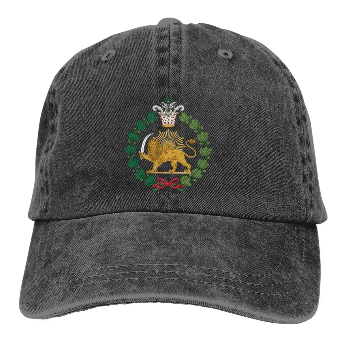 National Flag Multicolor Hat Peaked Women's Cap Shir O Khorshid Lion ...