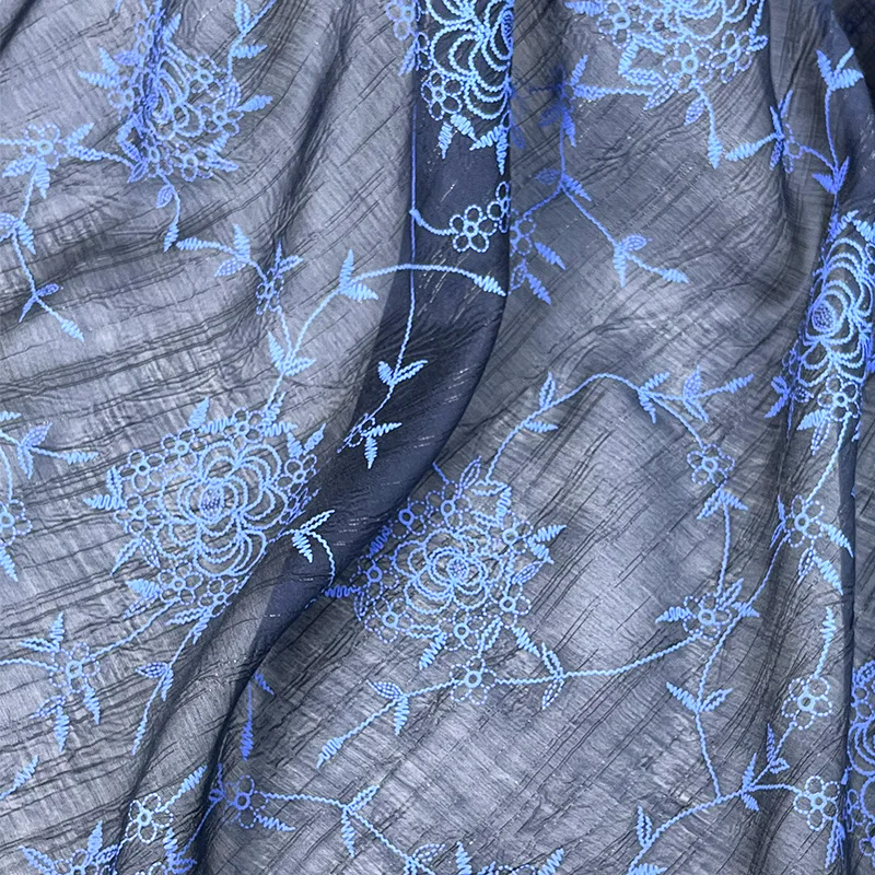 Telas finas estampadas de poliéster Hanfu para coser primavera y verano ...