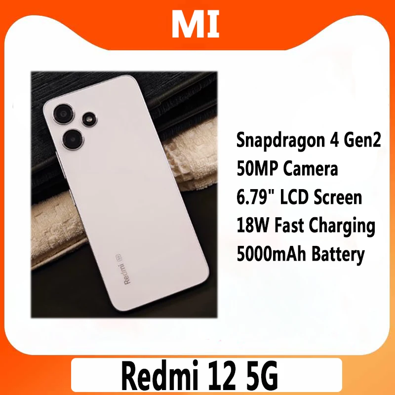 Xiaomi-Smartphone-Redmi-12-5G-ROM-globale-cran-6-79-Snapdragon-4-Gen2 ...