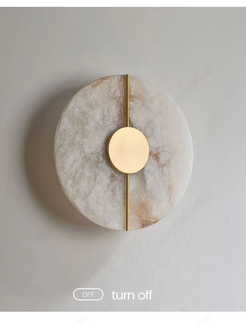 Modern Marble LED Wall Lights For Living Room Home Indoor Sconce Wall ...