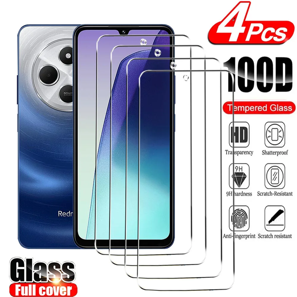 4Pcs Screen Protector For Xiaomi Redmi 15C 14C 13C 12C 10C 9 4G ...