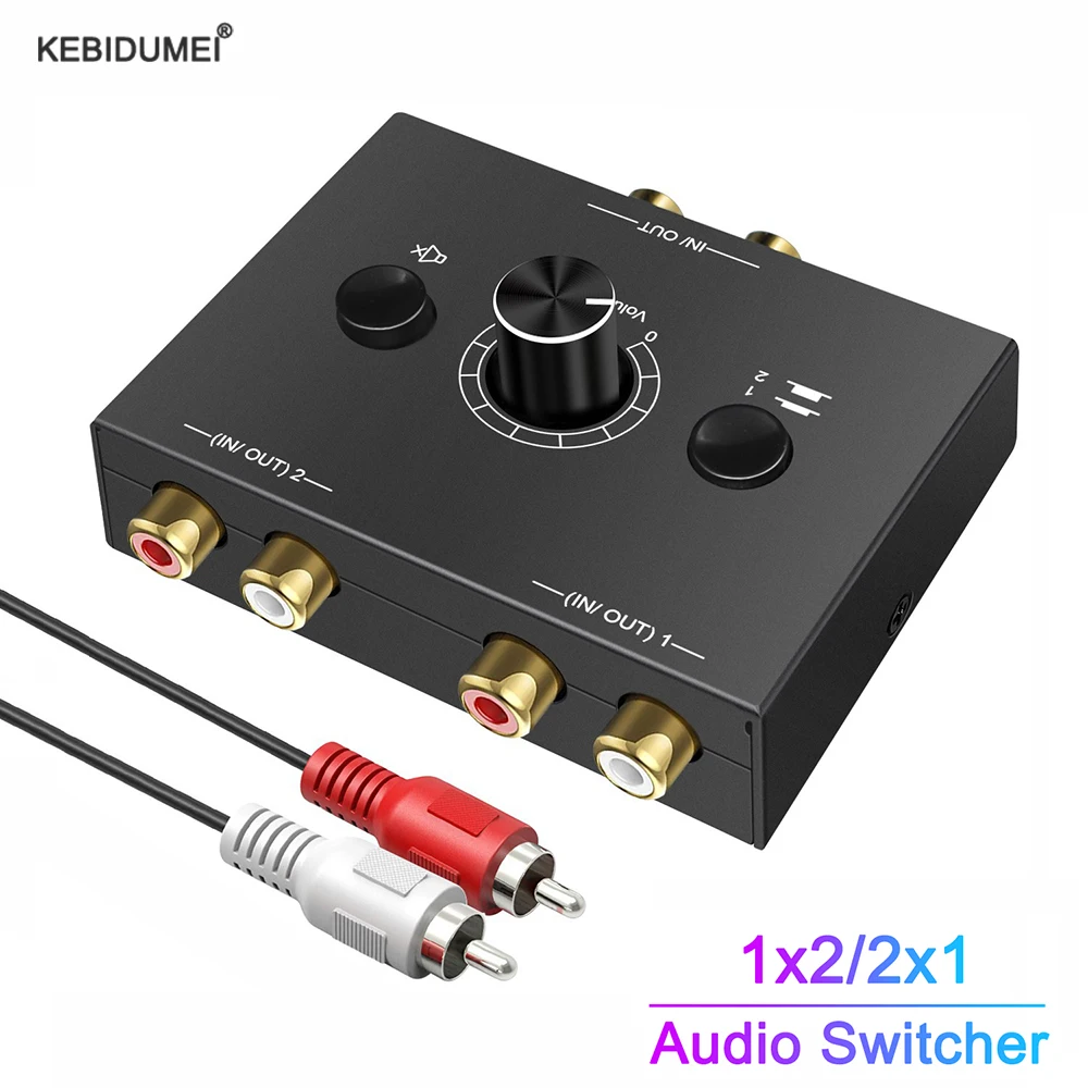 Bi-Directional-Audio-Switcher-Audio-Splitter-With-Mute-Button-2x1-1x2-L ...