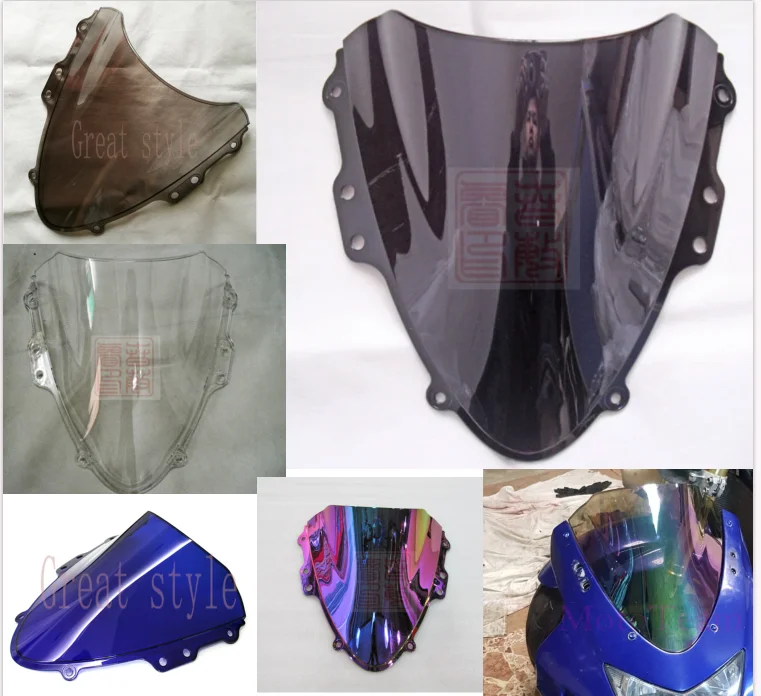 New-motorcycle-moto-Windshield-Windscreen-Black-For-Suzuki-GSX-R600-GSX ...