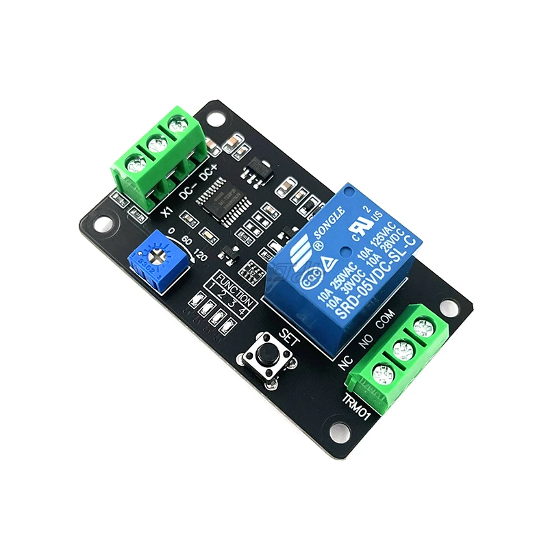 TRM01 Delay Timer Relay Multi functional Delay Time Relay Self locking ...
