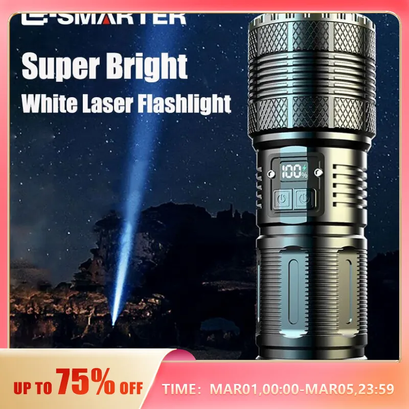 High-Power-LED-Laser-Flashlight-2000W-Zoomable-Tactical-Lanterns ...