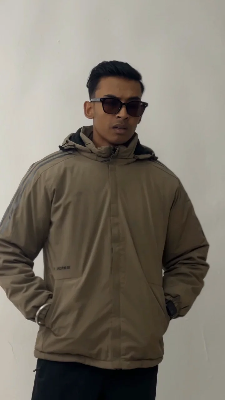 Outdoor Super Heavy Fleece Inside Winter Jacket with Detachable Hoodie ...