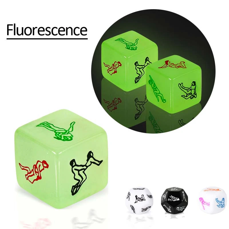 Luminous Sex Dice Toys para Casais, Jogos para Adultos Cubos, Ual Erotic Bondage, Gambling ...