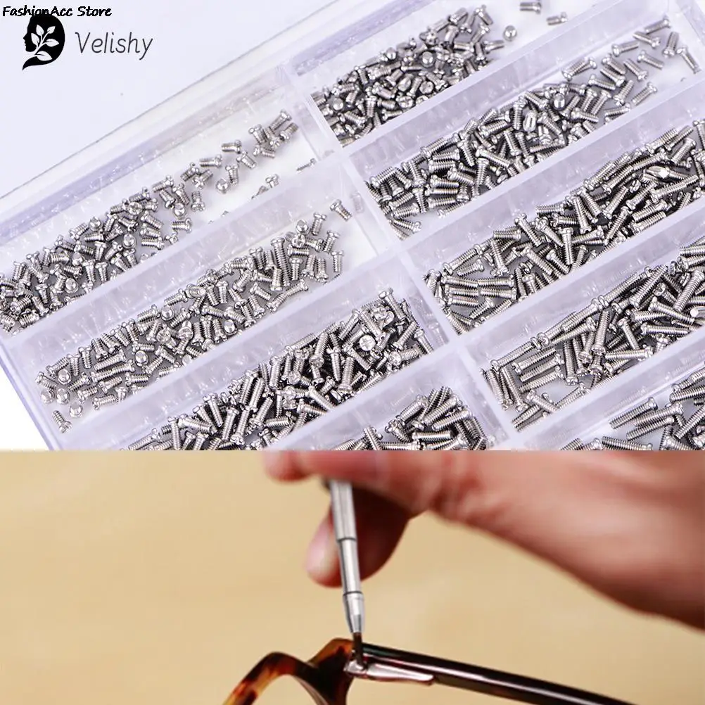 1000pcs/set Assorted Screws For Watch Clock Eye Glasses Watchmaker ...