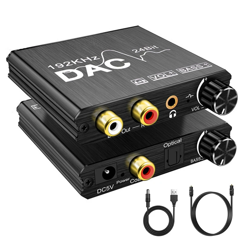 192KHz Digital to Analog Audio Converter 24Bit DAC Digital SPDIF ...