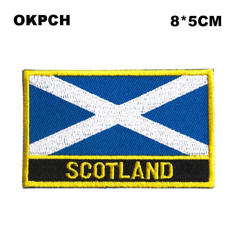 SCOTLAND-Flag-Embroidery-Patches-Iron-on-Saw-on-Transfer-patches-Sewing ...