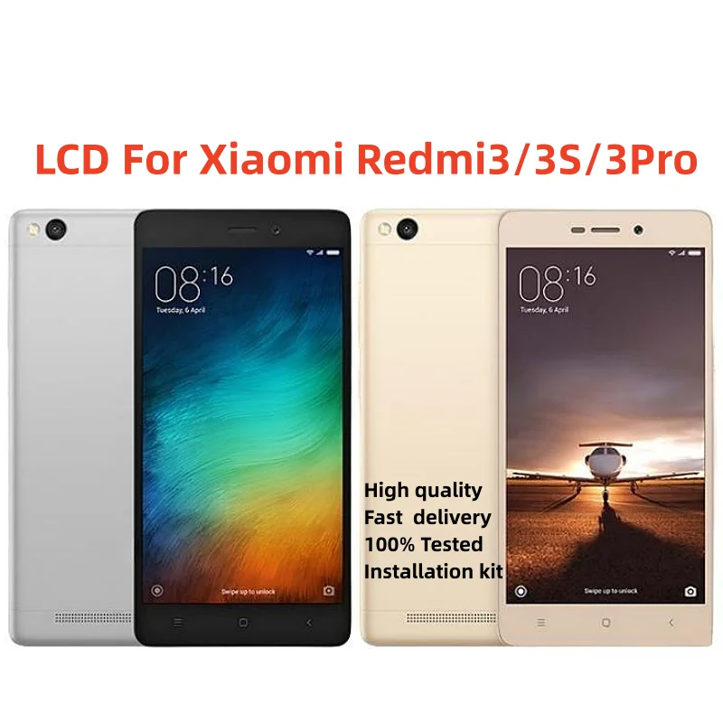 Original LCD Display for Xiaomi Redmi 3S, Touch Panel Digitizer ...