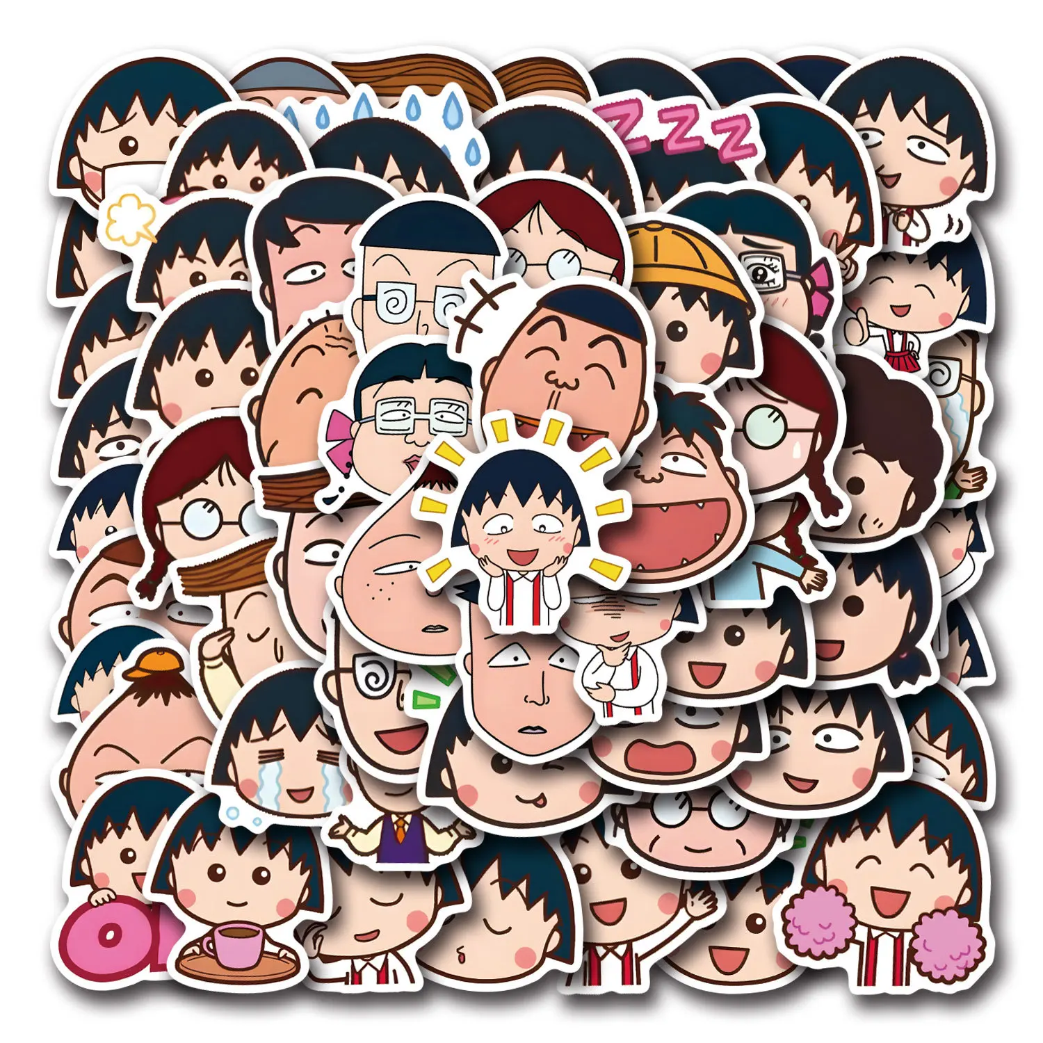 60pcs-Chibi-Maruko-chan-Graffiti-Sticker-Laptop-Suitcase-Computer-Water ...