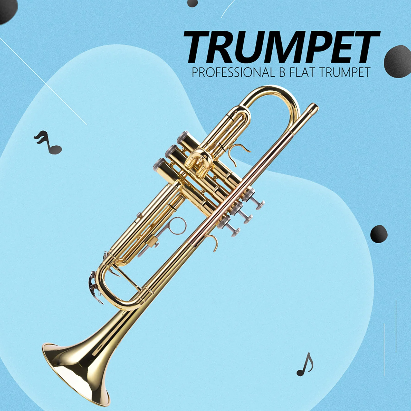 Brass Trumpet LADE Multiple Color Professional Bb Flat Brass Trumpet ...