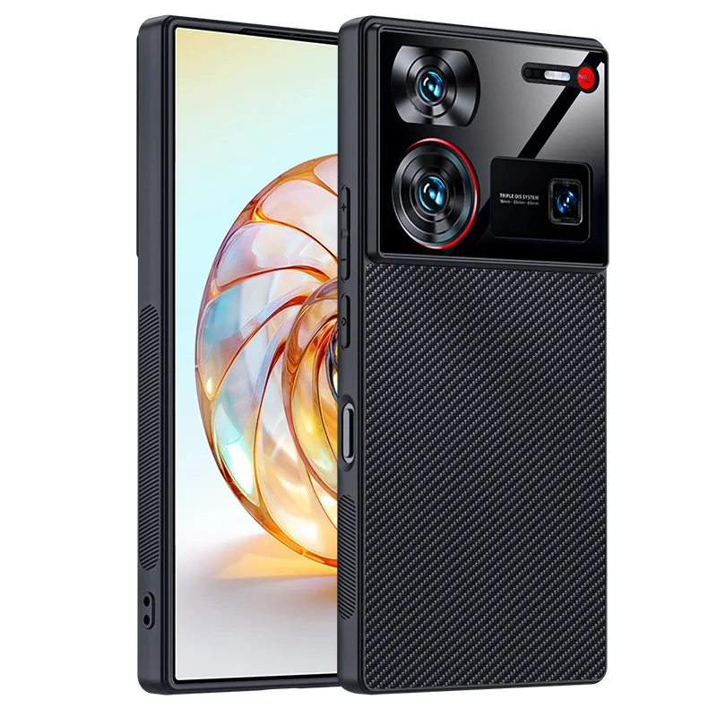 2024 Fashion Carbon Fiber Case for ZTE Nubia Z60 Ultra PC Cover Anti ...