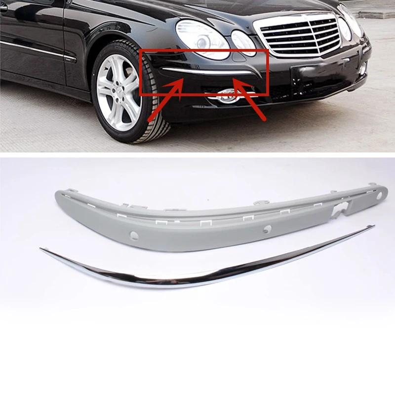 Front/ Rear Centre Bumper Moulding Stripe With Chrome Trim Unpainted ...
