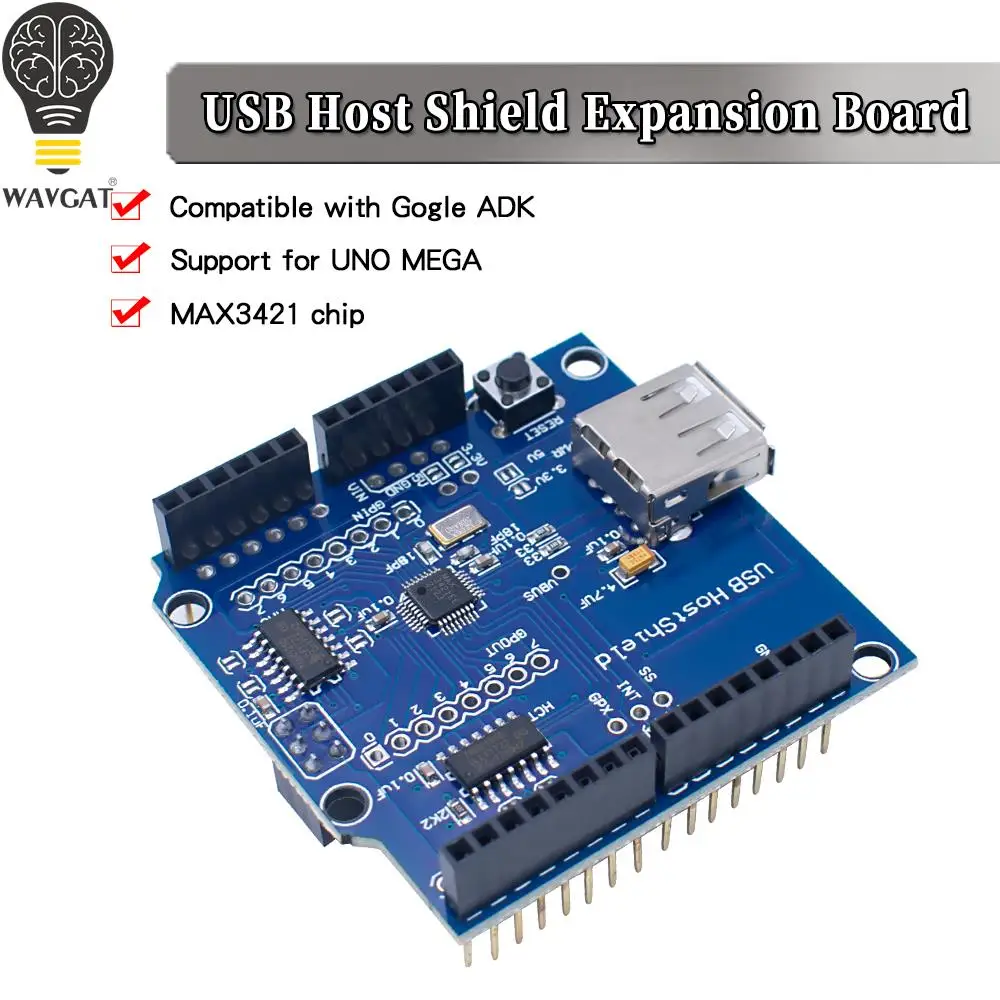 USB-Host-Shield-2-0-para-Arduino-UNO-MEGA-ADK-compat-vel-com-Android ...