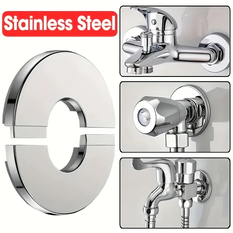 2pc Stainless Steel Faucet Cover for Decorative and Protective Use ...