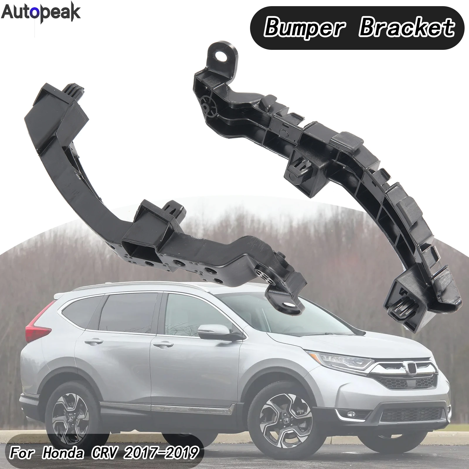 Pair Car Front Left Right Bumper Guide Mount Bracket Grille Retainer ...