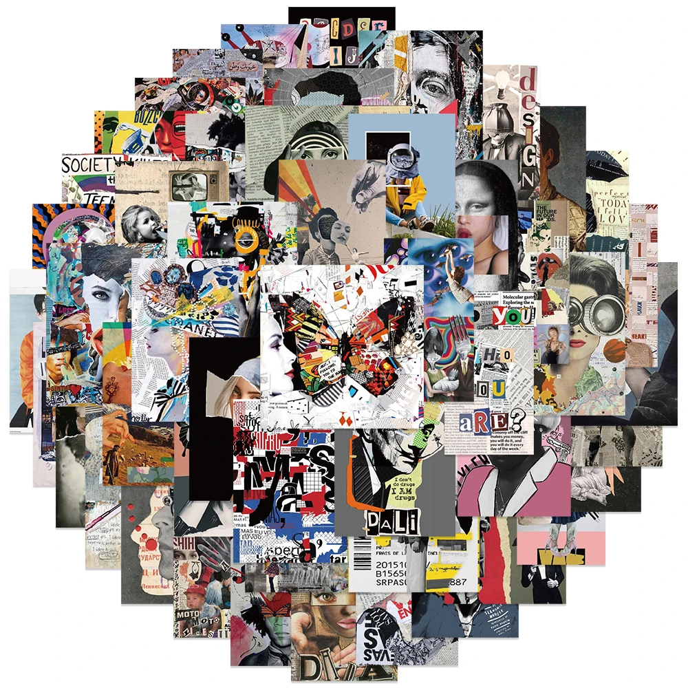 50pcs-Aesthetic-Water-Bottle-Sticker-Modern-Art-Magazine-Cover-Stickers ...