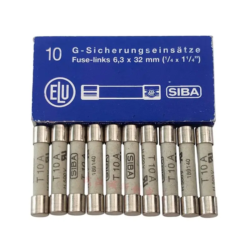 1pcs SIBA Fusível 189140 T400mA T500mA T630ma T800mA H500V UL ...