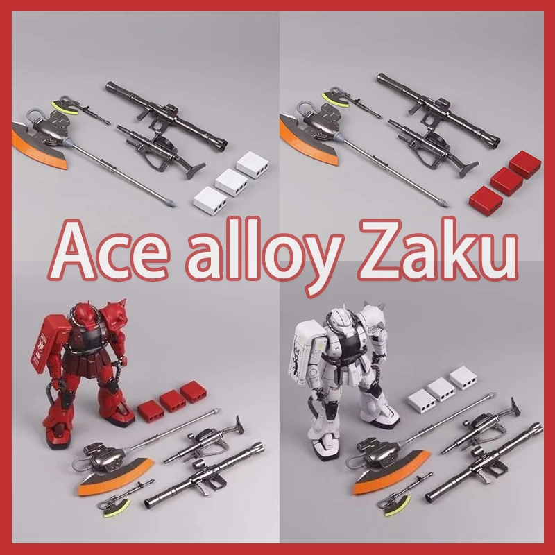 Ace Zaku Upgraded Version Action Figure 1/72 In Stock Genuine Alloy ...