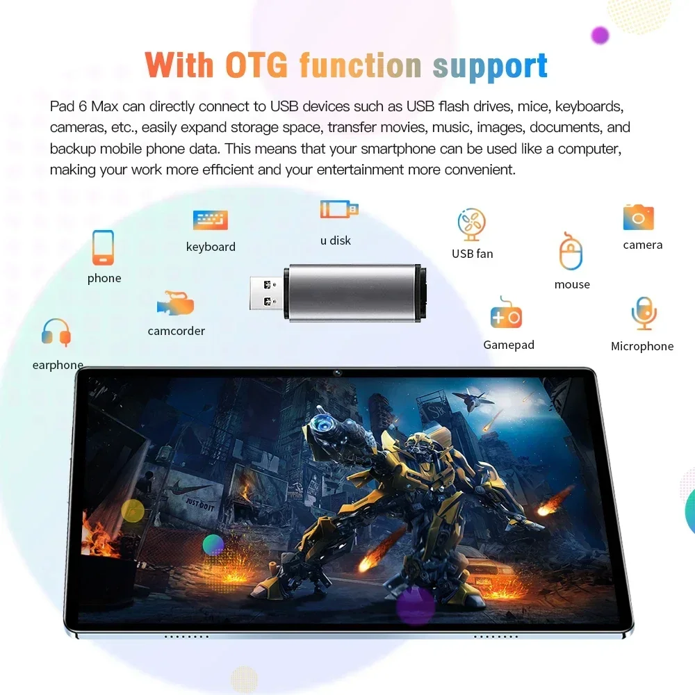 2024 Original Pad 6 MAX Tablet Global Version Android 13 Tablet PC ...