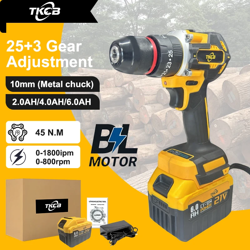 TKCB-18v-Brushless-Electric-Drill-35nm-Cordless-Drill-Mini-Electric ...
