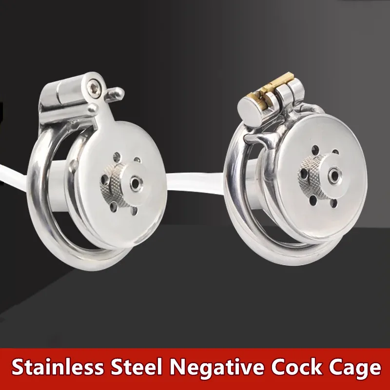 Sex Toy Male Chastity Device With Silicone Catheter Cock Cage ...