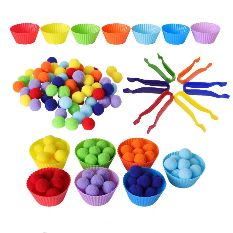 Counting-Balls-Clip-Bead-Kids-Sorting-Bowls-Toddler-Learning-Activities ...