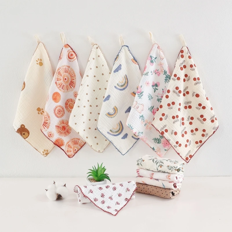 1Pc-Floral-Cotton-Muslin-Baby-Towels-Absorbent-Gauze-Baby-Face-Cloth ...