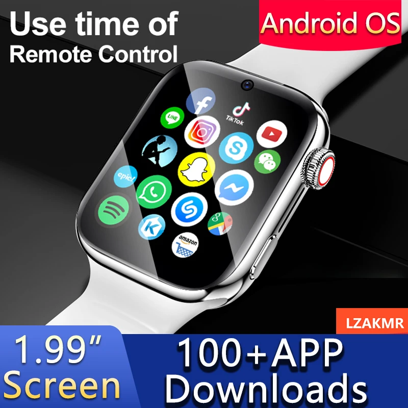 2023 NEW D1 Smart Watche SIM Card Men Large Screen 4G Net Video Call ...