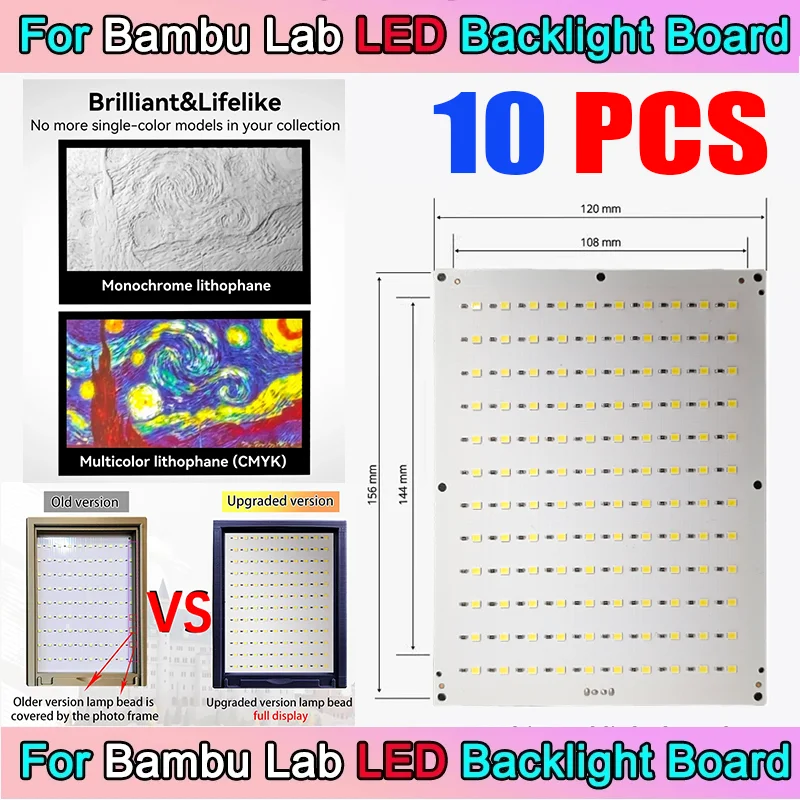 Para bambu laboratório impressora 3d cmyk lithophane led backlight ...